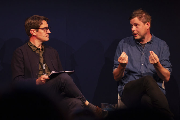 Max Porter in conversation with Festival Director Nick Barley at the ...
